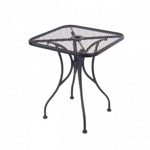 square iron table