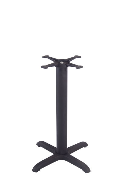 4-Prong Easy Assembly Cast Iron 3PC Table Base 22'' x 22"