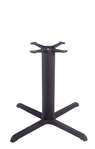 4-Prong Easy Assembly Cast Iron 3PC Table Base 36'' x 36"