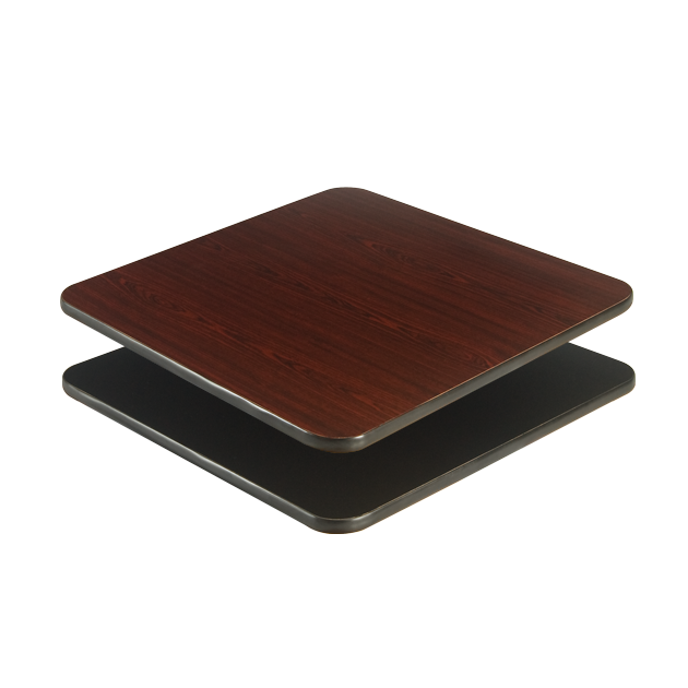 Black & Dark Mahogany Reversible Table Top (Various Sizes)