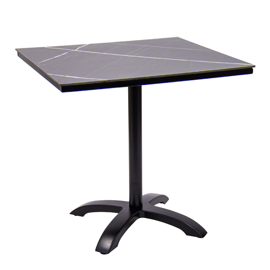 Outdoor Table with Aluminum Base & High Pressure Laminate Top, 30" x 30"