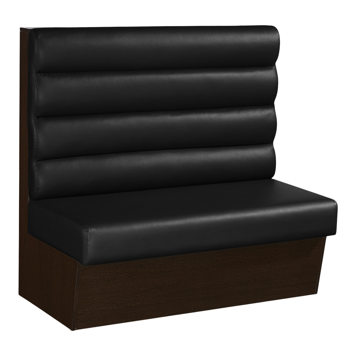 Melamine Frame Single Booth w/ 4 Channel Back 46"H