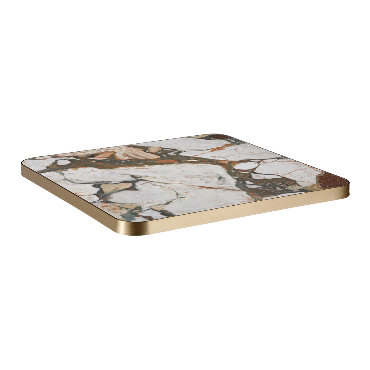 Indoor/Outdoor Marble White Sintered Stone Table Top with Bold ...