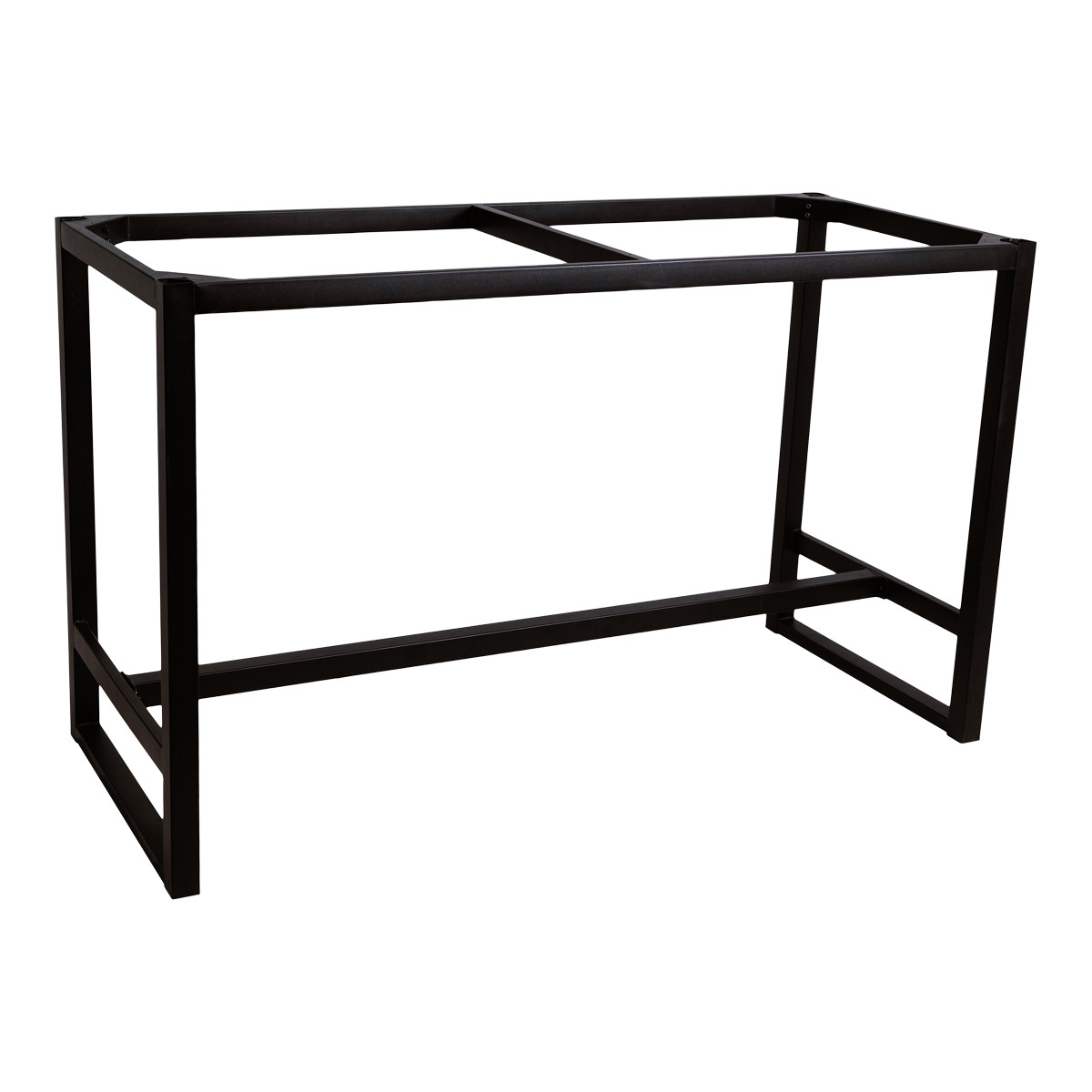 Black Rectangular Cast Iron Table Base in Black, 67" x 28" Heavy Duty ...