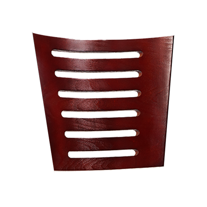 Darby Series Slat Veneer Backs in Dark Mahogany Finish