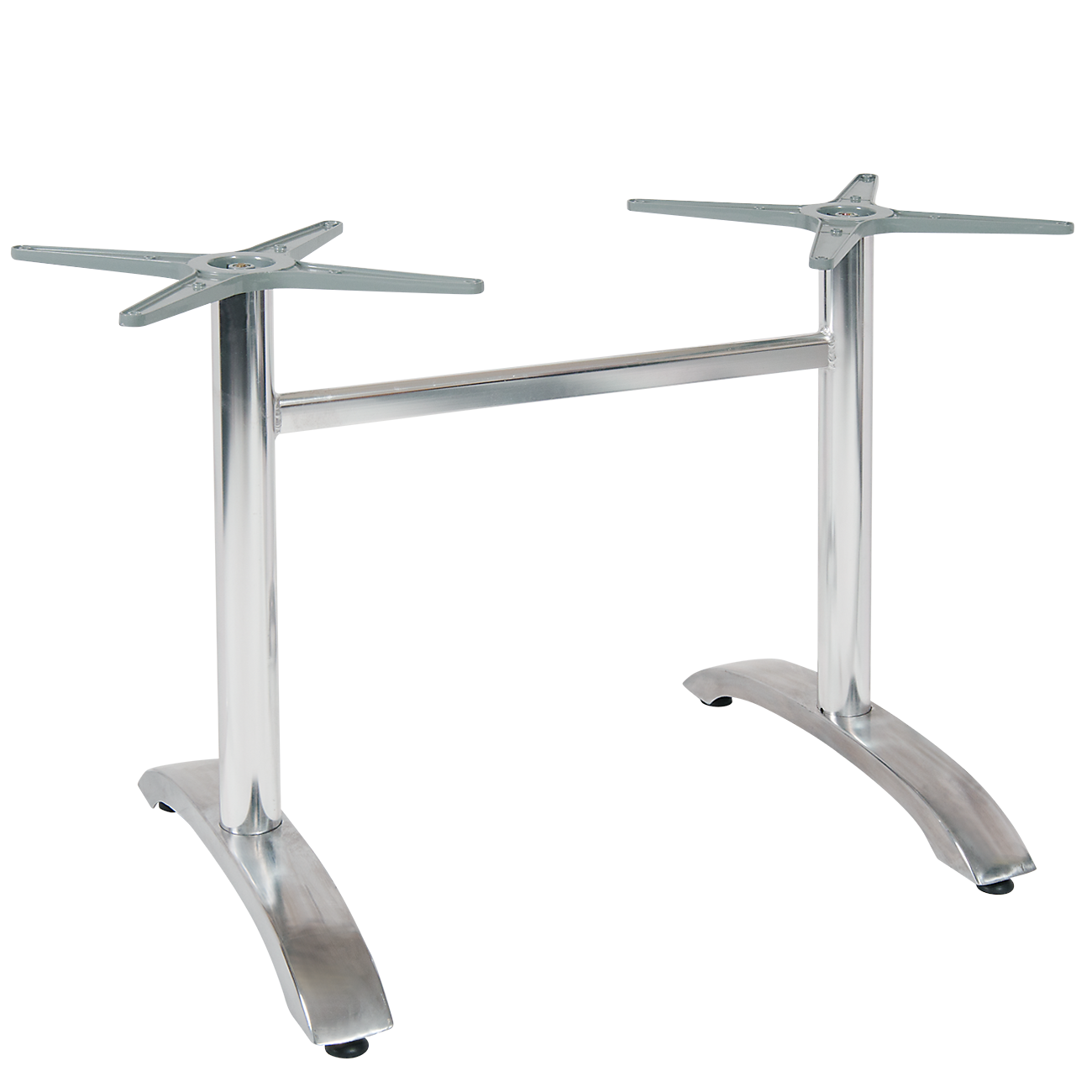 Medium Weight Outdoor Double Table Base, Aluminum - Outdoor Restaurant ...