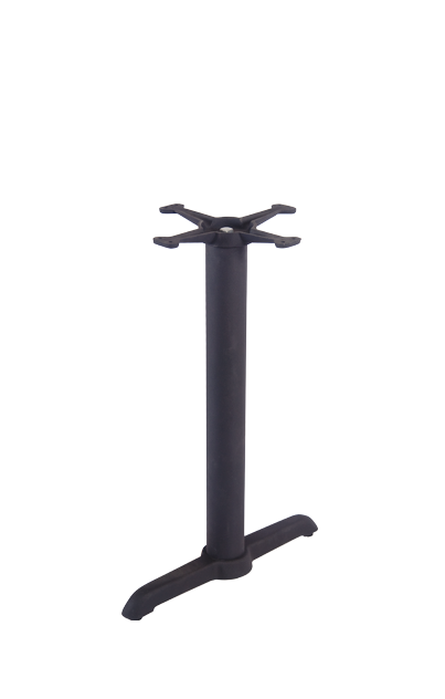 2-Prong Easy Assembly Cast Iron 3PC Table Base 5" x 22"