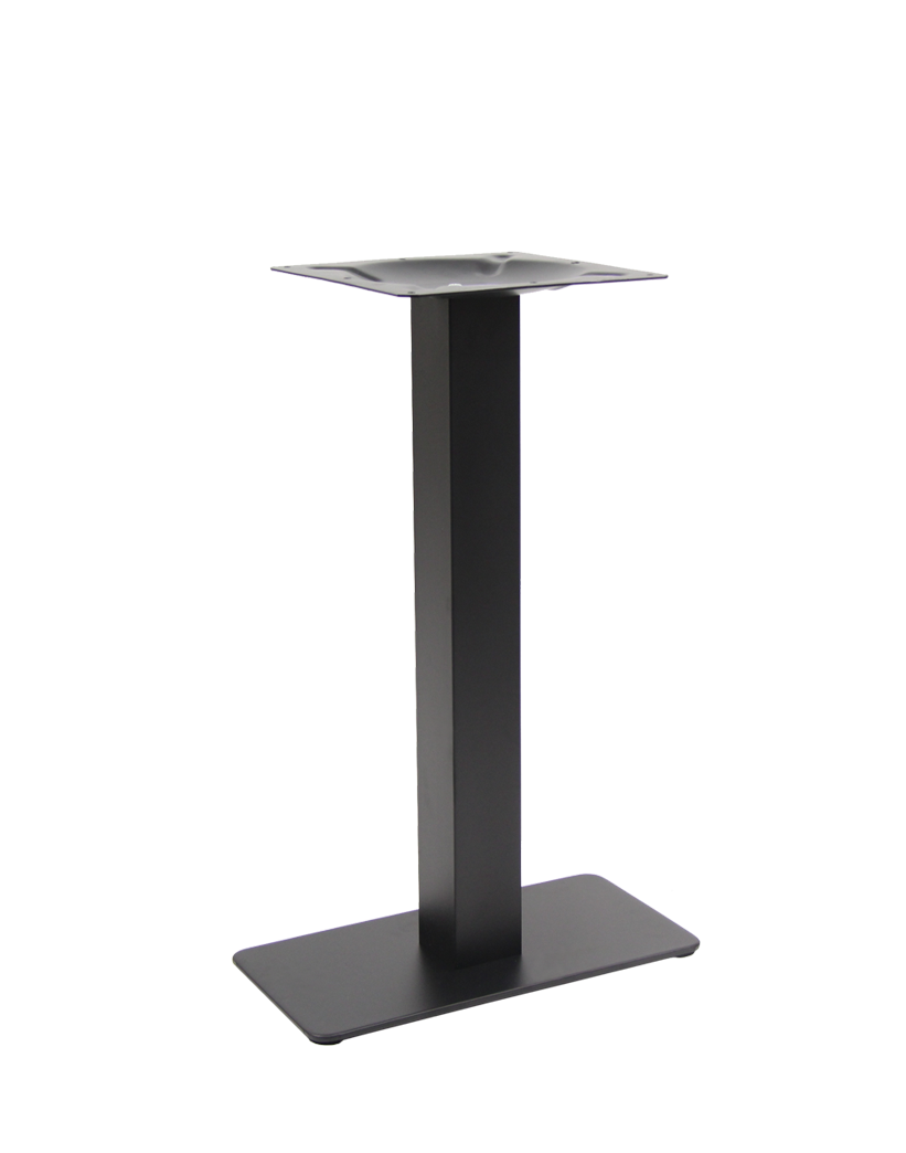 9” x 18" Indoor Steel Table Base in Black Finish - Cast Iron Table ...
