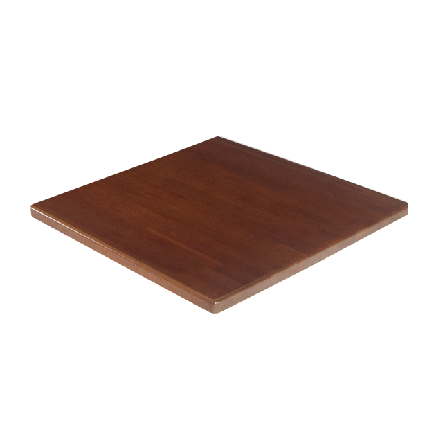 Solid Oak Wooden Table Top in Dark Mahogany, Various Sizes