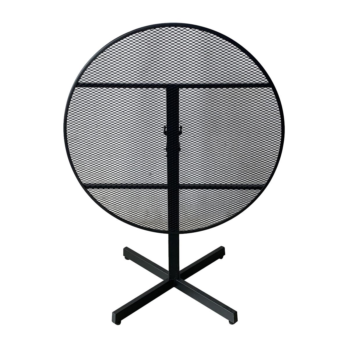 Round Outdoor Metal Folding Table 30"