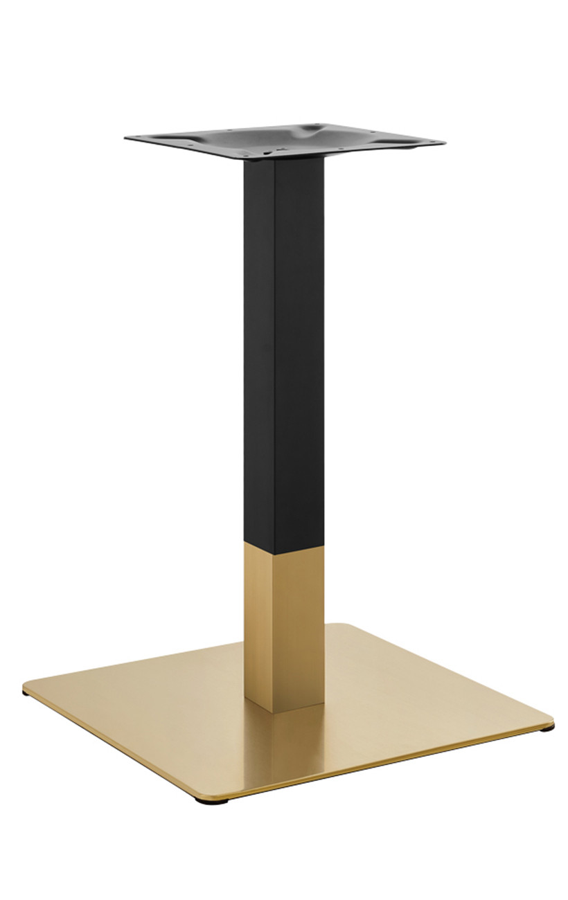 Heavy Duty 20" x 20" Stainless Steel Indoor Table Base in Gold and ...