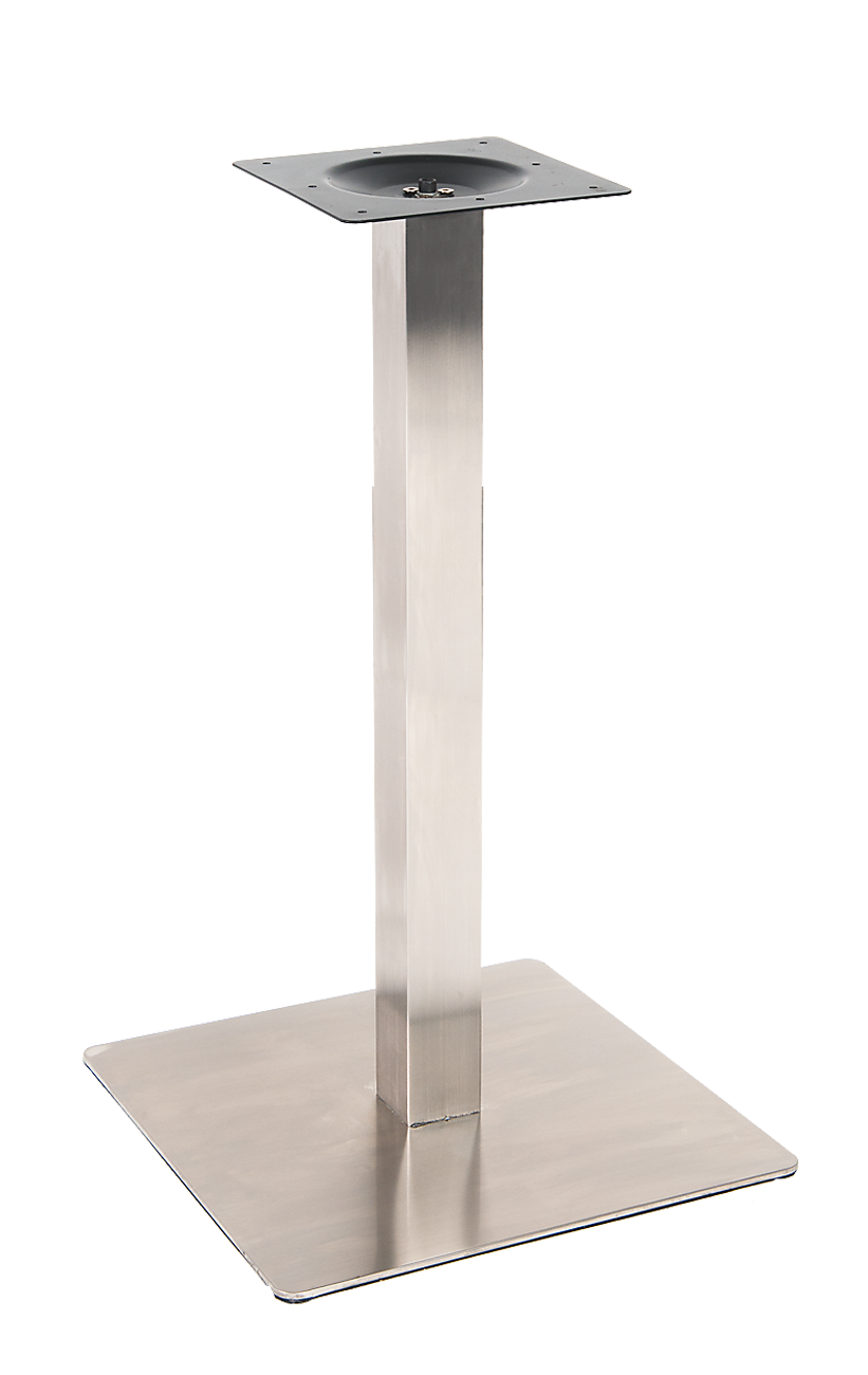 Outdoor 22" x 22" Square Stainless Steel Table Base