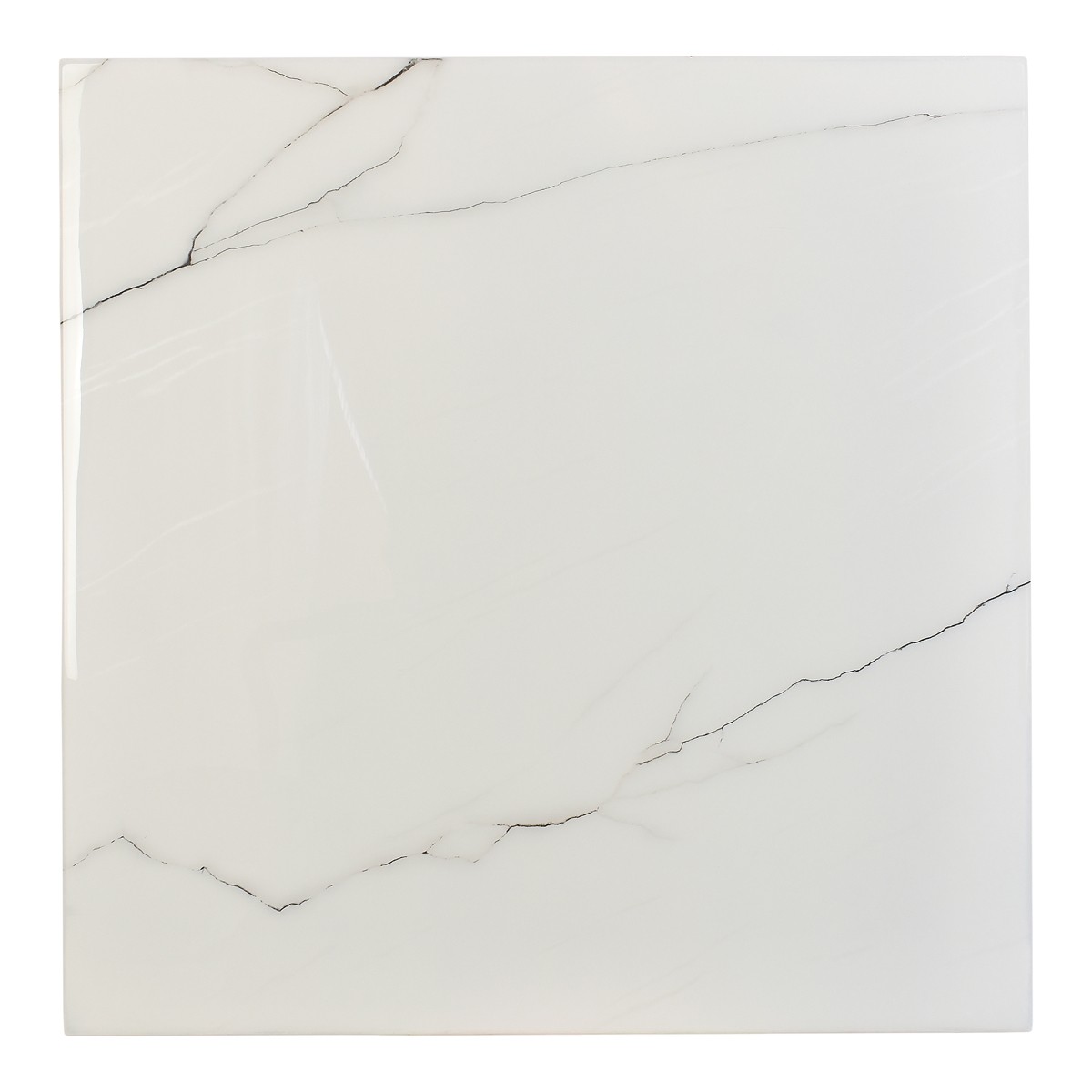 Indoor White Resin Table Top with Dark Veining, Filled with Composite ...