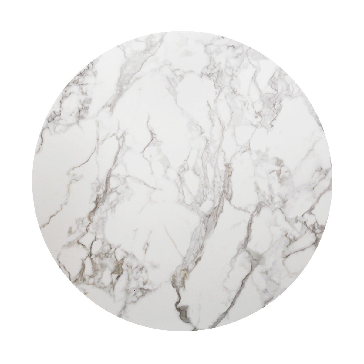 Sintered Stone Outdoor Table Top in White Marble Color